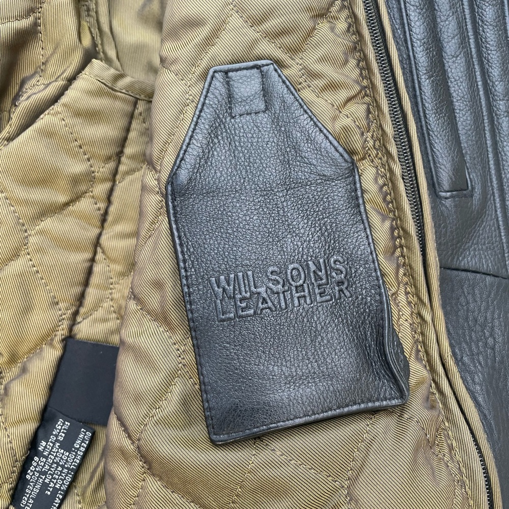 Wilsons Leather Thinsulate Black Jacket (Insulation) - Gem